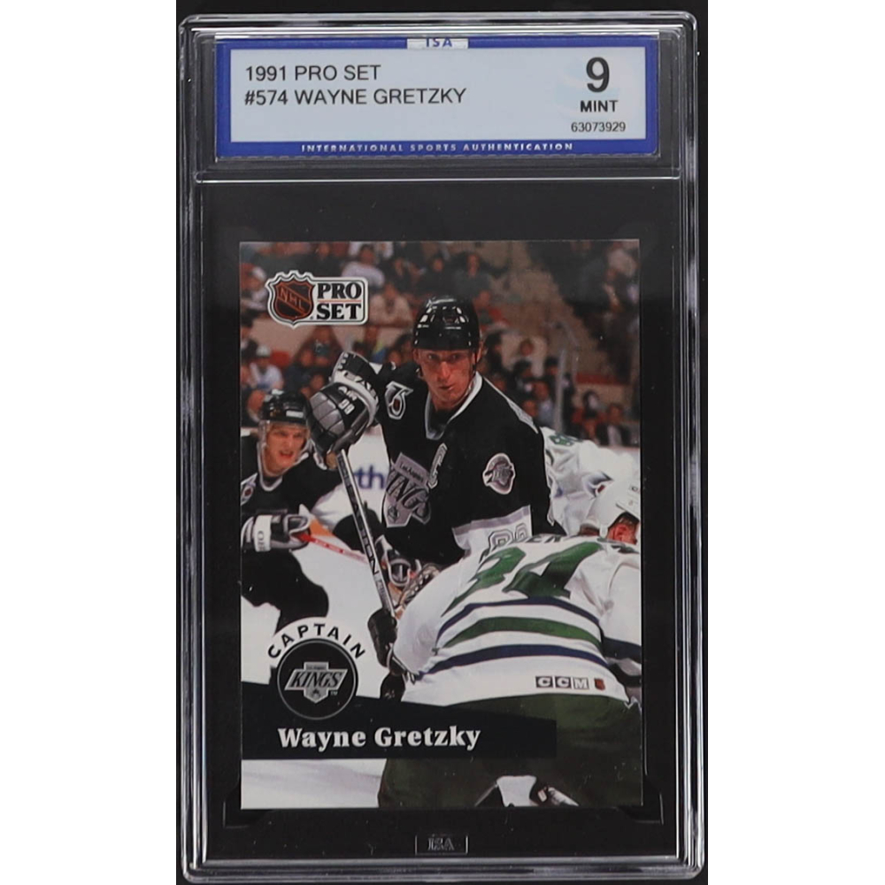 Wayne Gretzky 1991-92 Pro Set #574 CAP (ISA 9) | Pristine Auction