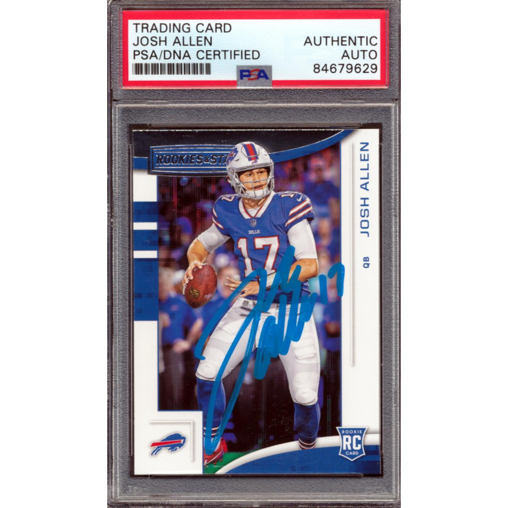 Josh Allen Signed 2018 Rookies and Stars #105 RC (PSA) | Pristine Auction