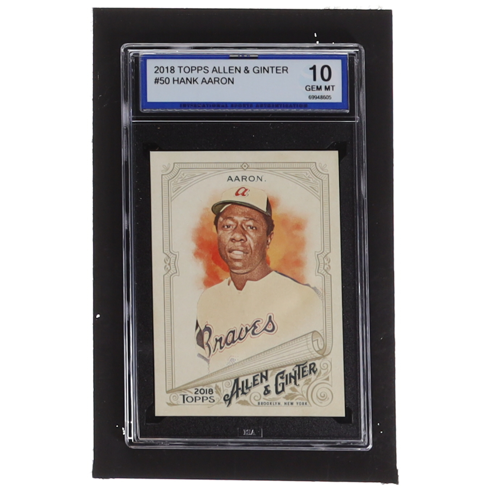 Hank Aaron 2018 Topps Allen and Ginter #50 (ISA 10) | Pristine Auction