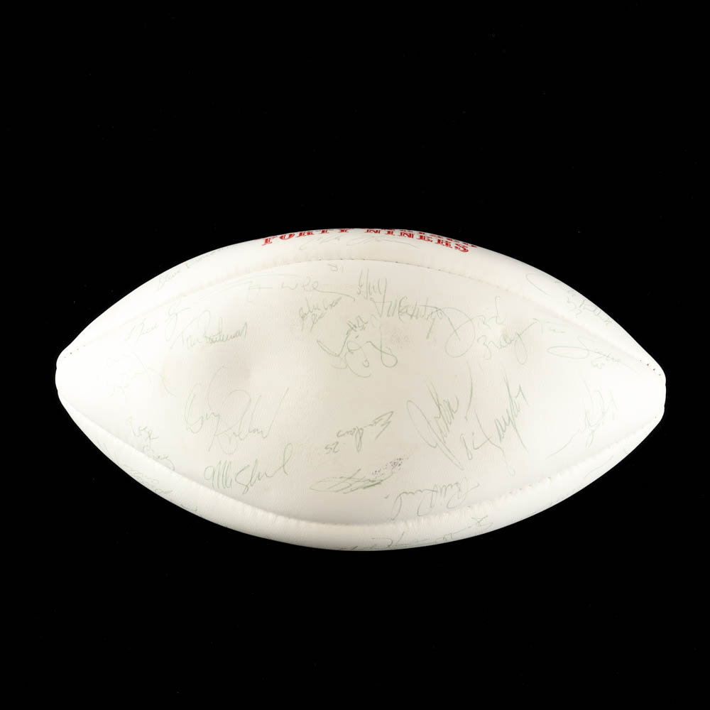1990 49ers Team-Signed Logo Football Signed By (42) with Joe Montana ...