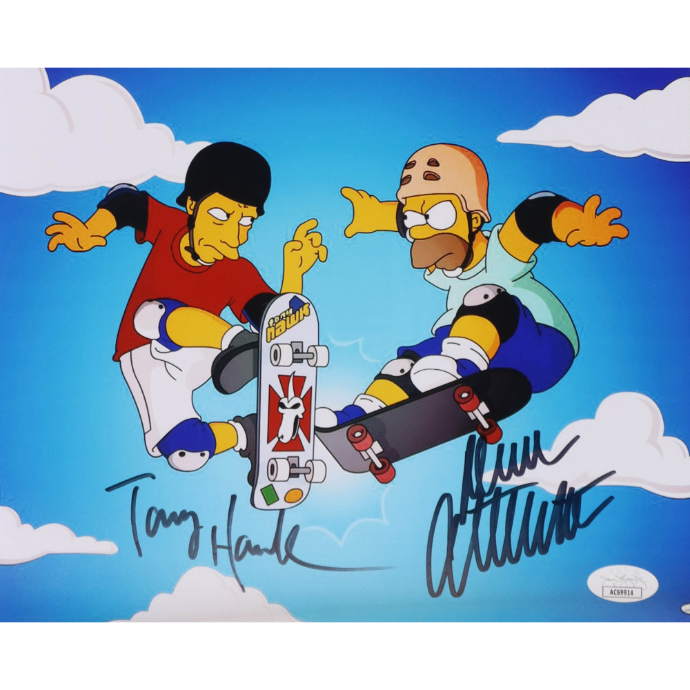 Tony Hawk & Dan Castellaneta Signed "The Simpsons" 8x10 Photo (JSA ...