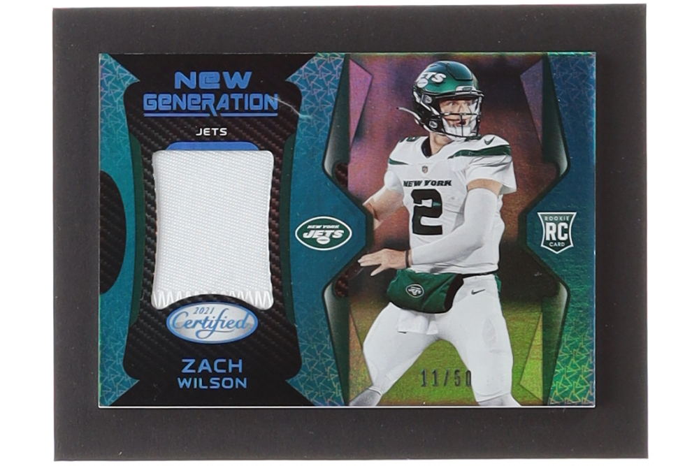 Zach WIlson 2021 Certified New Generation Jerseys Mirror Teal #2 #11/50 ...