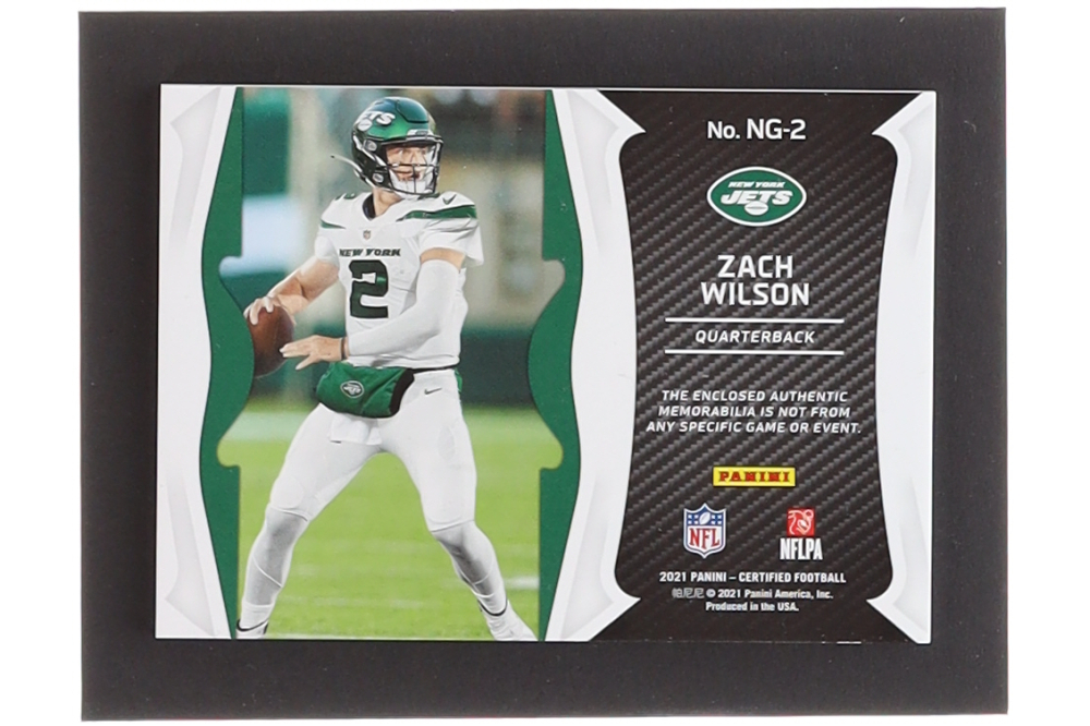 Zach WIlson 2021 Certified New Generation Jerseys Mirror Teal #2 #11/50 ...