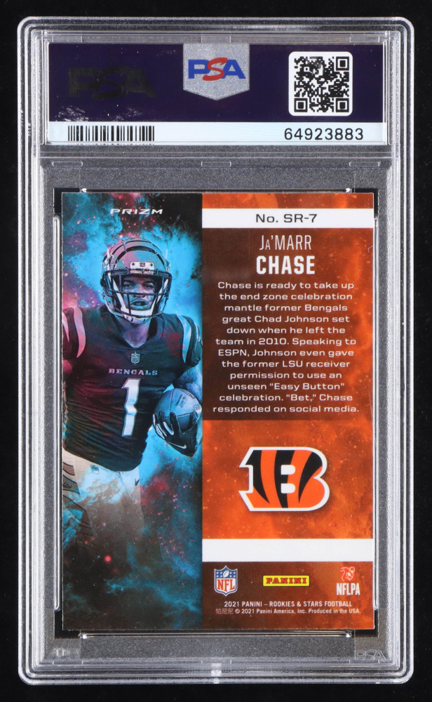 Ja'Marr Chase 2021 Rookies and Stars Stellar Rookies Red Plaid #7 RC ...