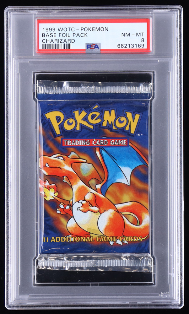 1999 Pokemon TCG Base Unlimited Booster Pack (PSA 8) | Pristine Auction