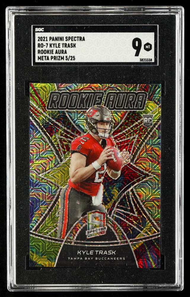 Kyle Trask 2021 Panini Spectra Rookie Aura Meta #7 RC #5/25 (SGC 9 ...