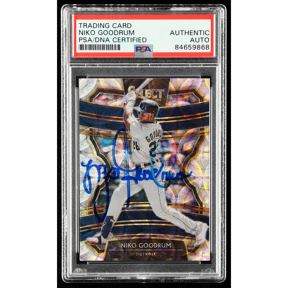 Niko Goodrum Signed 2020 Select Prizms Scope #85 (PSA) | Pristine Auction