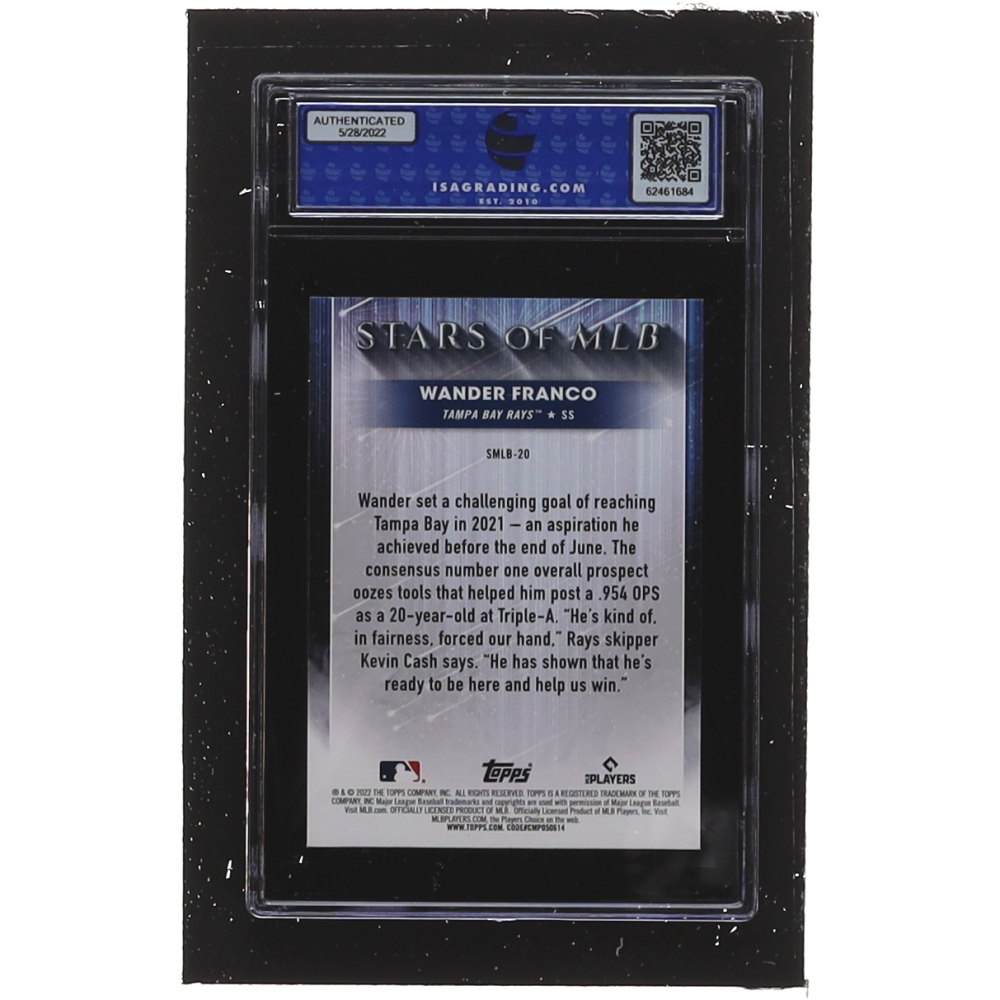 Wander Franco 2022 Topps Stars of MLB #SMLB20 (ISA 9) | Pristine Auction