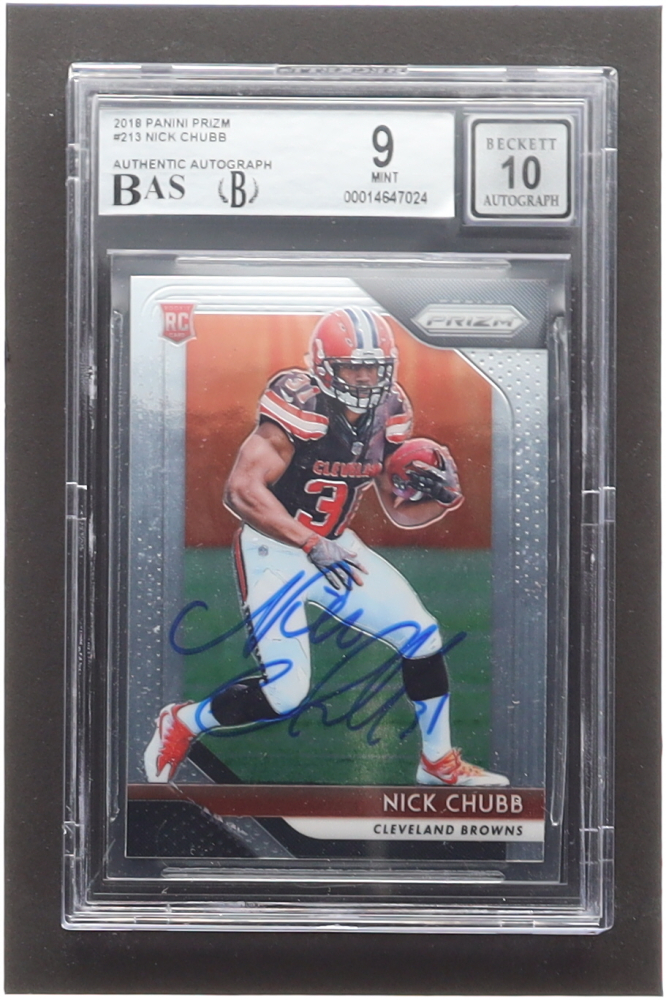 Nick Chubb 2018 Prizm #213 Base BGS 9 Price Guide - Sports Card Investor