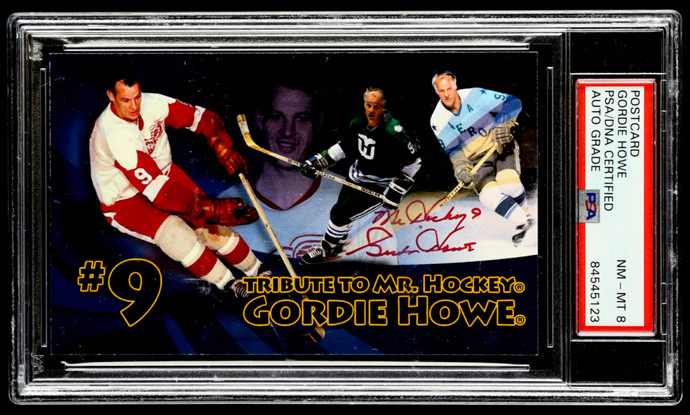 Gordie Howe Signed 3.5x5.5 Postcard Inscribed "Mr. Hockey" (PSA ...