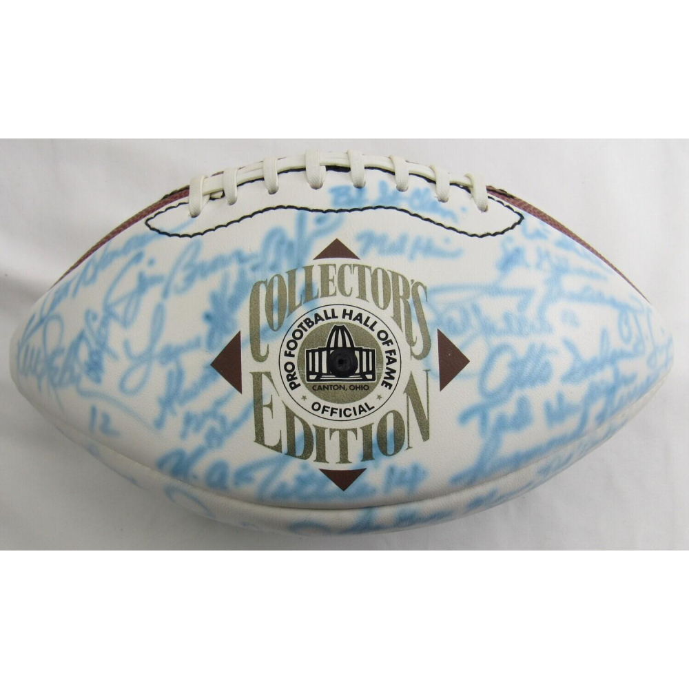 Hall of Famers NFL HOF Collectors Edition Logo Football Signed by (54 ...