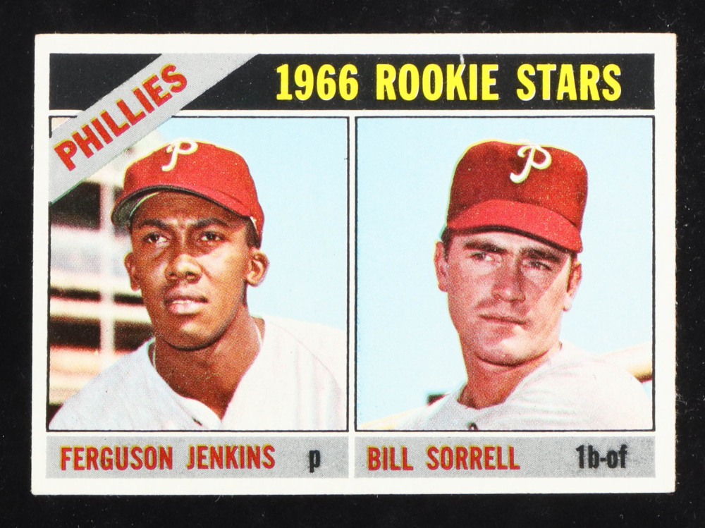 Fergie Jenkins / Bill Sorrell 1966 Topps #254 Rookie Stars RC ...
