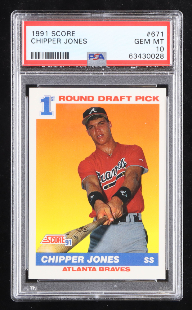 Chipper Jones 1991 Score #671 RC (PSA 10) | Pristine Auction