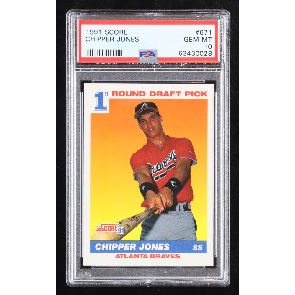 Chipper Jones 1991 Score #671 RC (PSA 10) | Pristine Auction