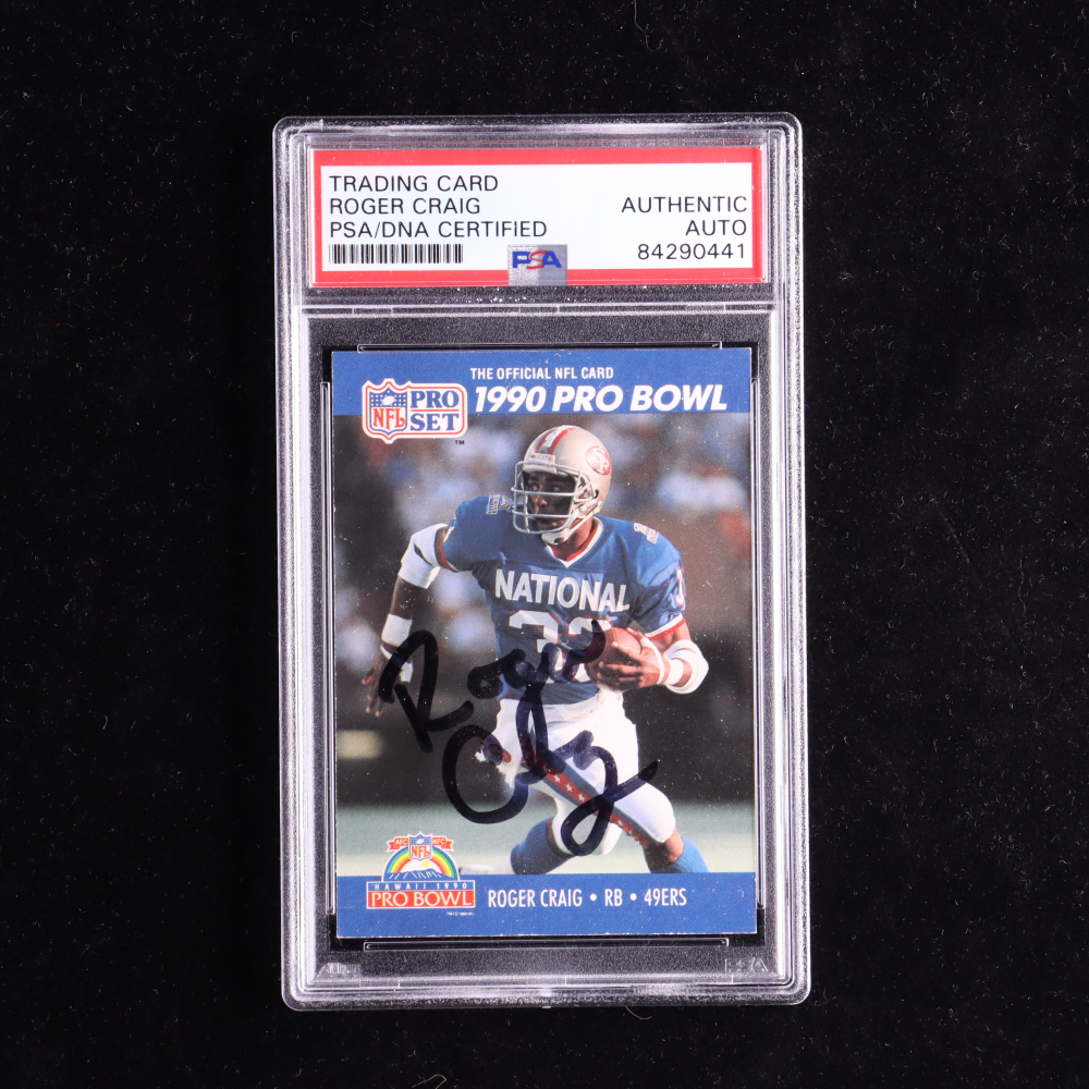 Roger Craig Signed 1990 Pro Set PB #385 (PSA) | Pristine Auction