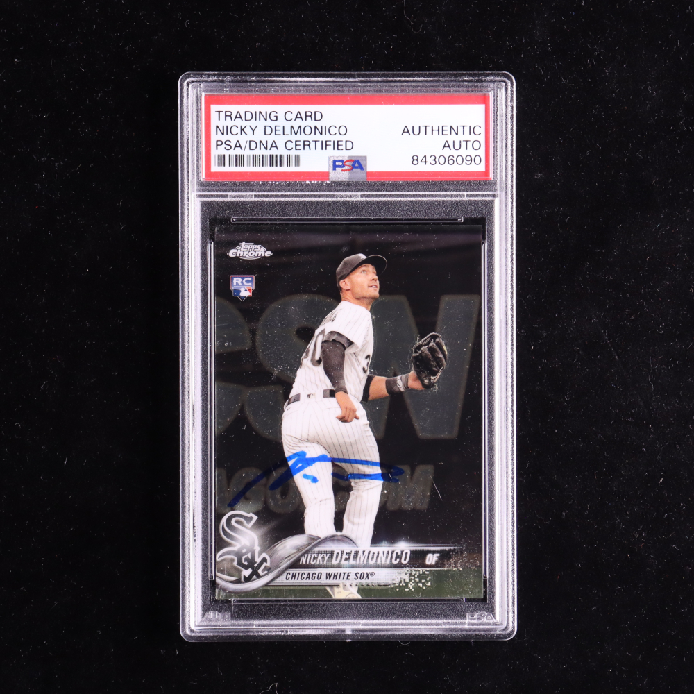 Nicky Delmonico Signed 2018 Topps Chrome #90 RC (PSA) | Pristine Auction