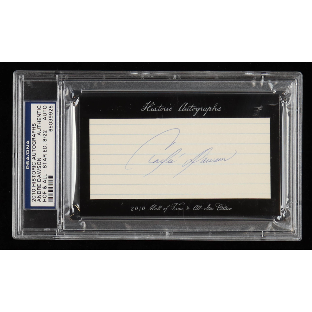Andre Dawson Signed Historic Autographs Cut Card (PSA) | Pristine Auction