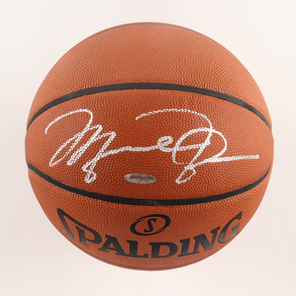 Michael Jordan Signed NBA Game Ball Series Basketball (UDA) | Pristine ...