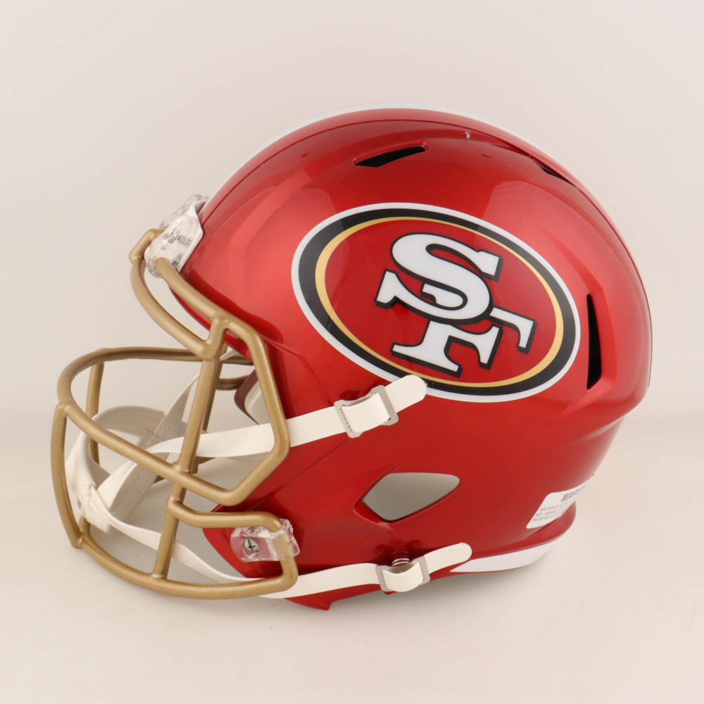 Frank Gore Signed 49ers Full-Size Flash Alternate Speed Helmet (Beckett ...