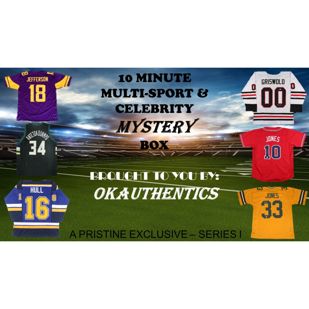 OKAUTHENTICS 10 Minute Auction Multi-Sport & Celebrity Jersey Mystery ...