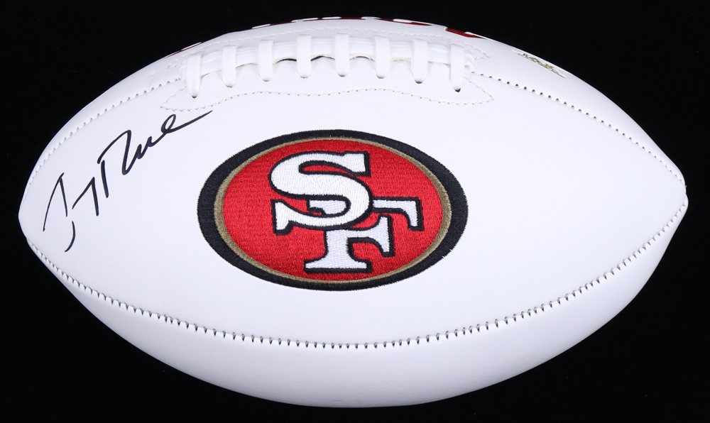 Jerry Rice Signed 49ers Logo Football (Fanatics) | Pristine Auction
