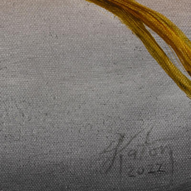 Martin Katon Signed "Happy Hoopoes" 20x20 Original Oil Painting on ...