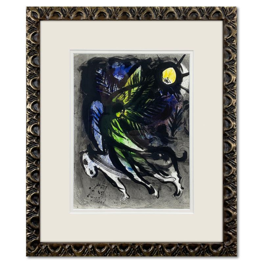 "The Angel" 16x19 Custom Framed Lithograph by Marc Chagall | Pristine ...