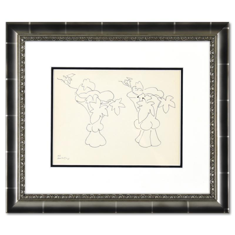 Pierre Henri Matisse "Untitled" 21x18 Custom Framed Lithograph with ...