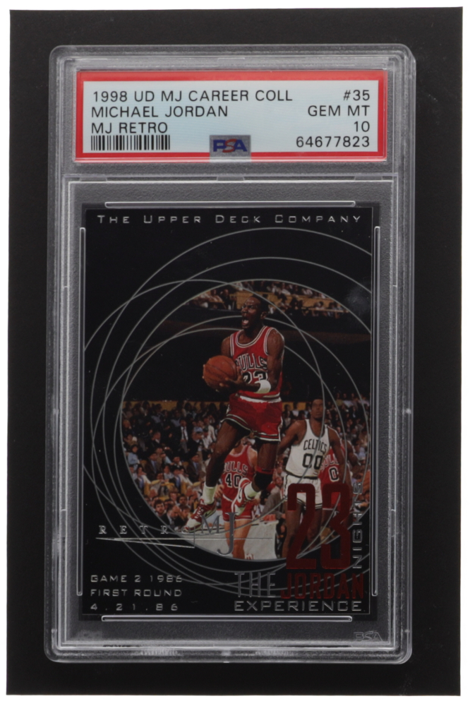 Michael Jordan 1998 Upper Deck Michael Jordan Career Collection #35 MJ ...