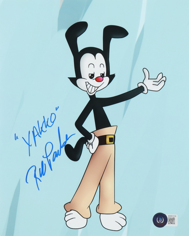 Rob Paulsen Signed "Animaniacs" 8x10 Photo Inscribed "Yakko" (Beckett ...