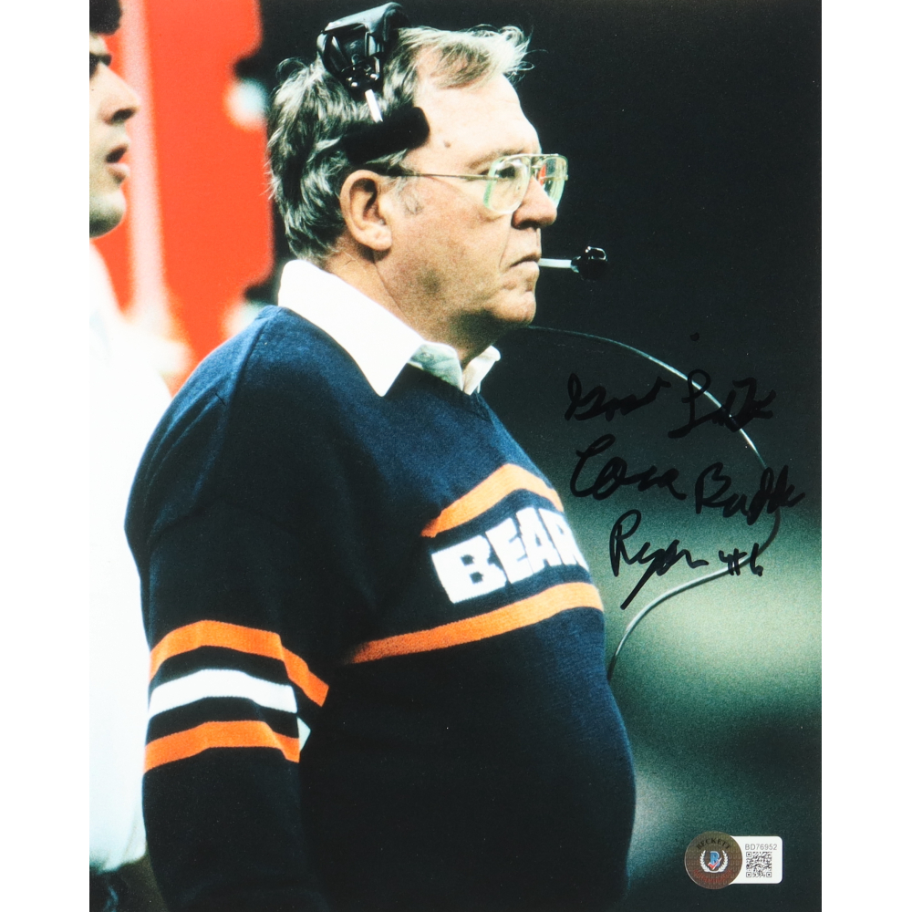 Buddy Ryan Signed Bears 8x10 Photo Inscribed "Good Luck" & "Coach ...