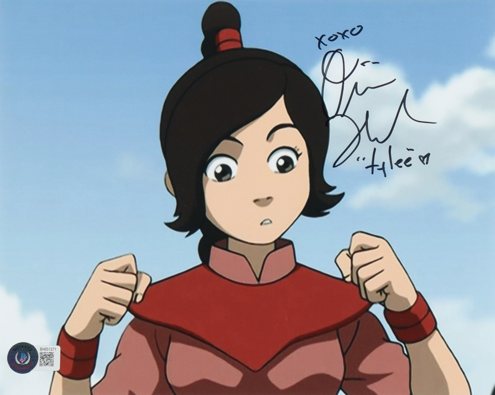 Olivia Hack Signed Avatar The Last Airbender 8x10 Photo Inscribed Ty Lee And Xoxo Beckett