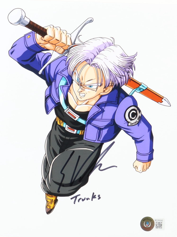 Eric Vale Signed "Dragon Ball" 8x10 Photo Inscribed "Trunks" (Beckett ...
