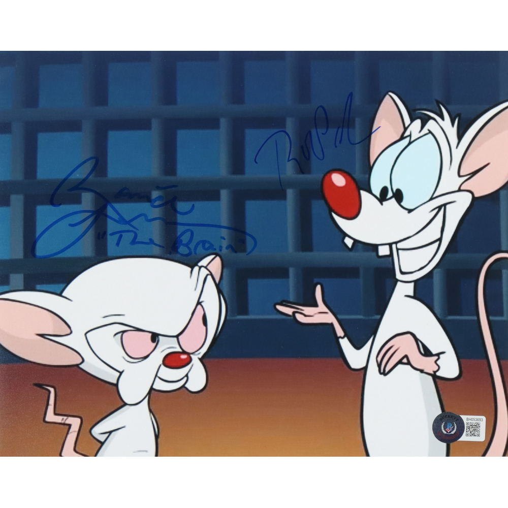 Rob Paulsen & Maurice LaMarche Signed "Pinky and the Brain" 8x10 Photo ...