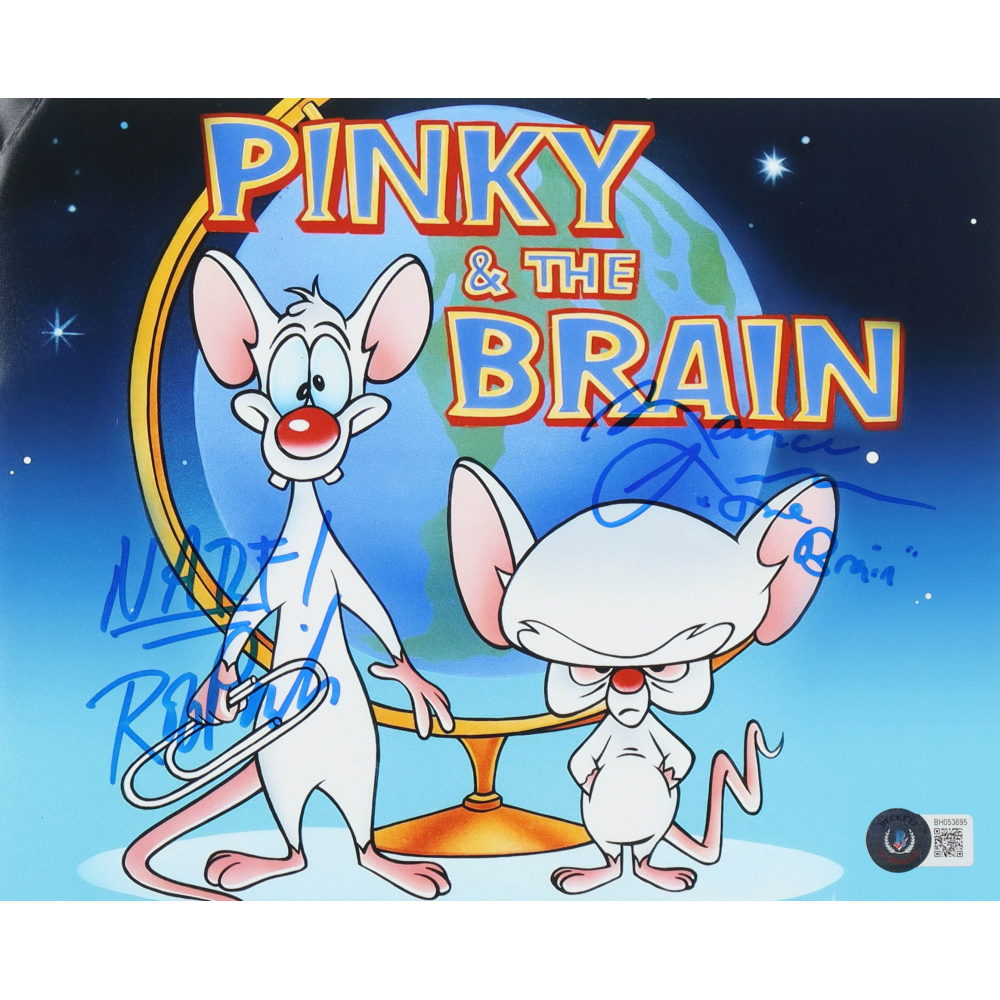 Rob Paulsen & Maurice LaMarche Signed "Pinky and the Brain" 8x10 Photo ...