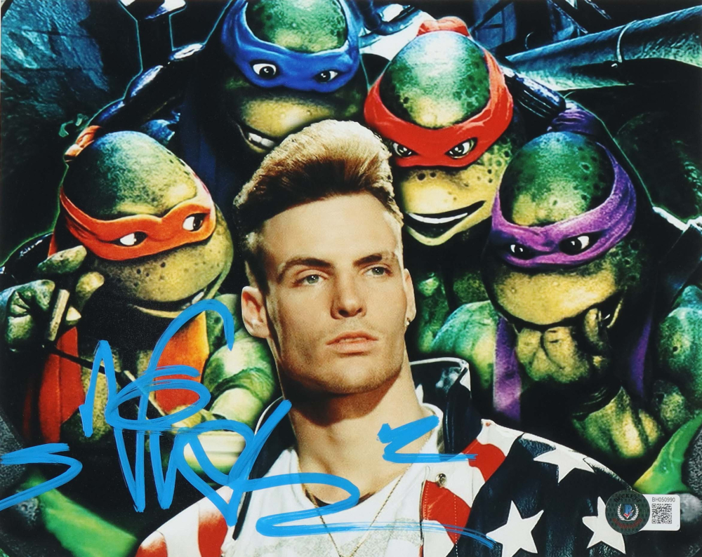 Vanilla Ice Signed "Teenage Mutant Ninja Turtles II: The Secret of the ...