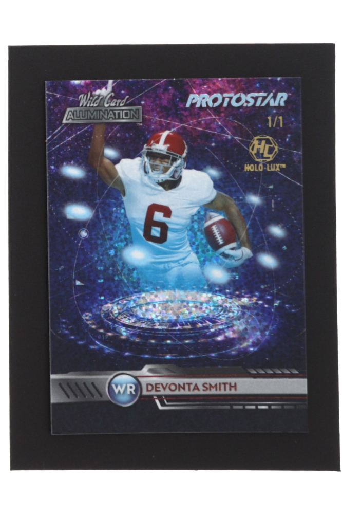 Devonta Smith 2021 Wild Card Alumination Protostar Holo-Lux #PS16 RC #1 ...