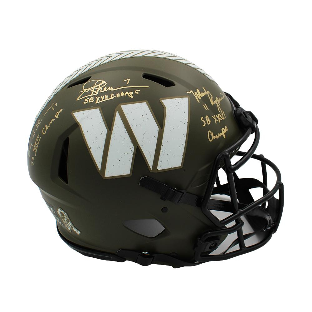 Mark Rypien, Doug Williams & Joe Theismann Signed Commanders Full-Size ...