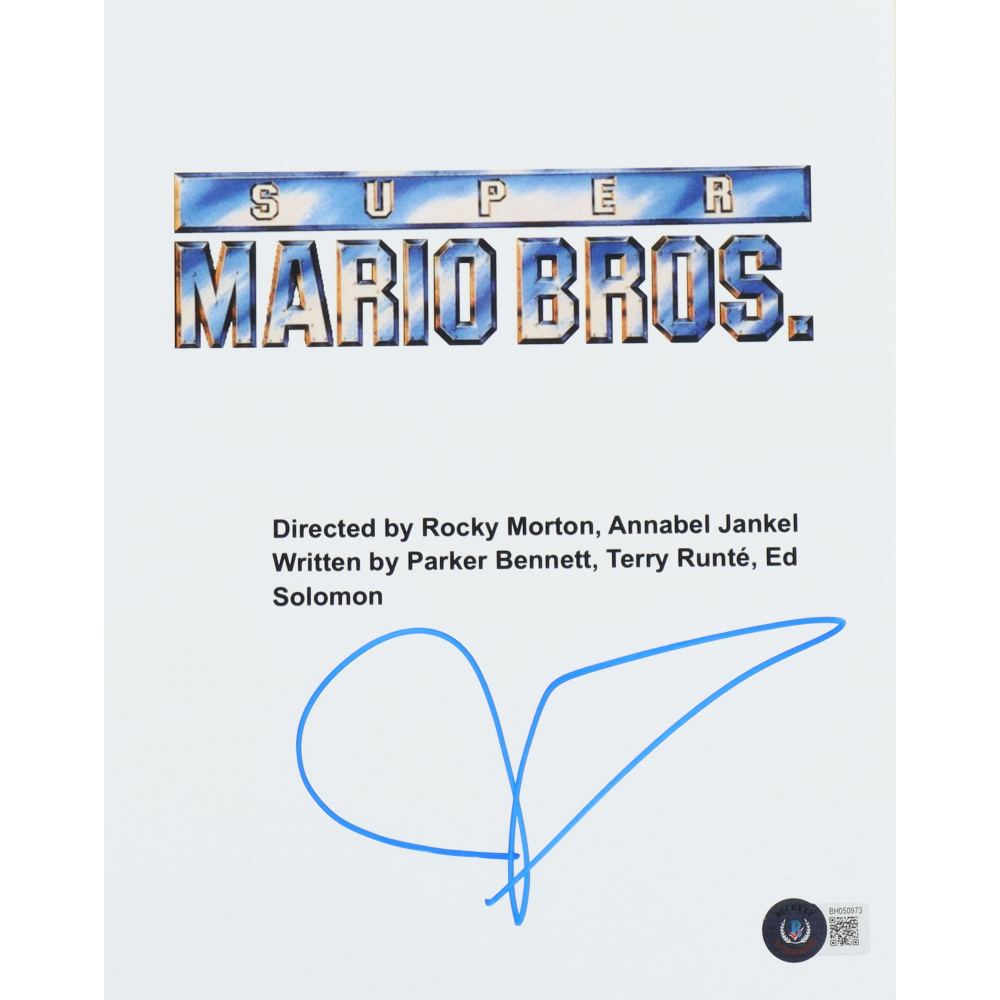 John Leguizamo Signed "Super Mario Bros." 8x10 Movie Script Cover ...