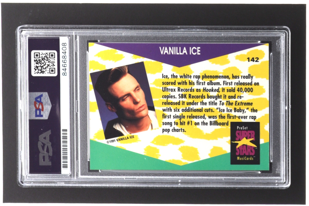 Vanilla Ice Signed 1991-92 Superstars MusiCards #142 (PSA) | Pristine ...