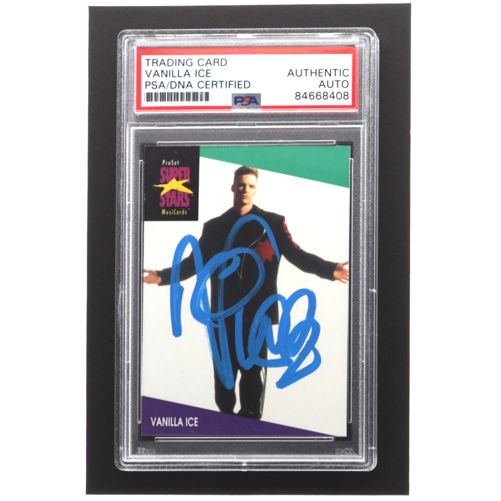 Vanilla Ice Signed 1991-92 Superstars MusiCards #142 (PSA) | Pristine ...
