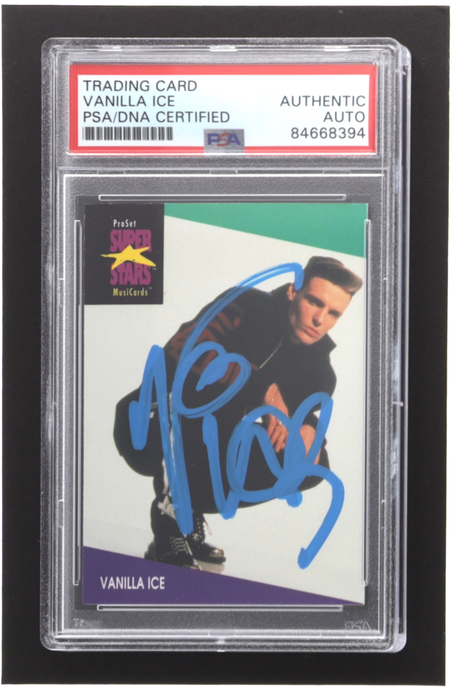 Vanilla Ice Signed 1991-92 Superstars MusiCards #141 (PSA) | Pristine ...