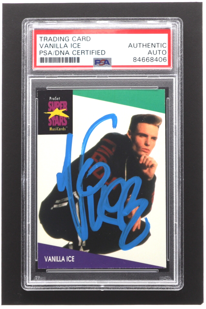 Vanilla Ice Signed 1991-92 Superstars MusiCards #143 (PSA) | Pristine ...