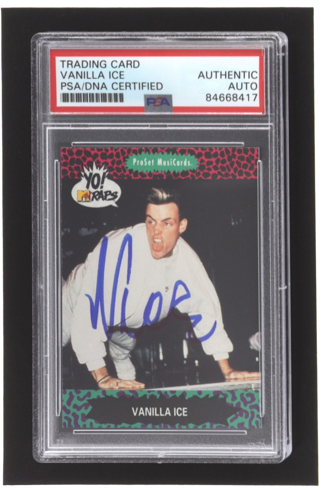 Vanilla Ice Signed 1991-92 Superstars MusiCards #89 (PSA) | Pristine ...