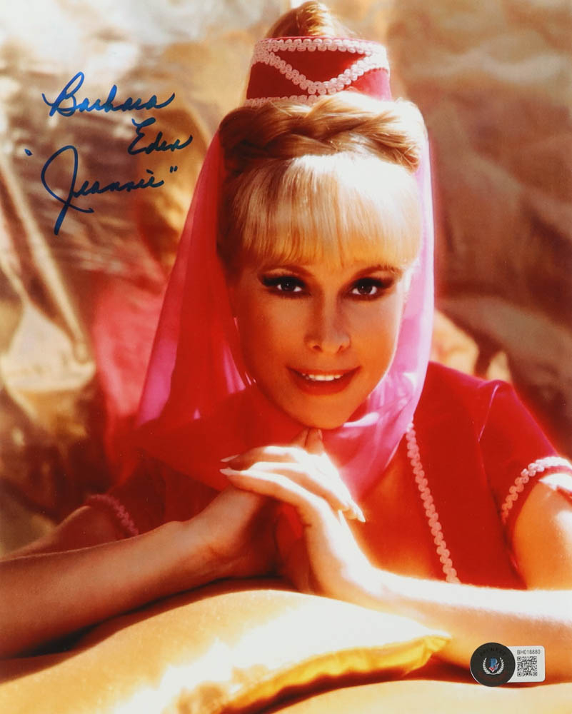 Barbara Eden Signed "I Dream of Jeannie" 8x10 Photo Inscribed "Jeannie" (Beckett) | Pristine Auction