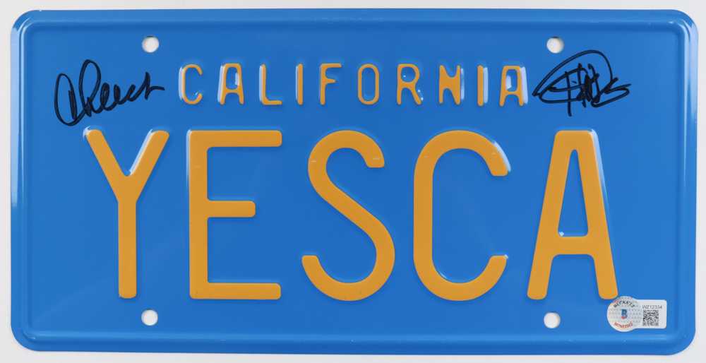 Cheech Marin & Tommy Chong Signed "Up in Smoke" 6x12 License Plate ...