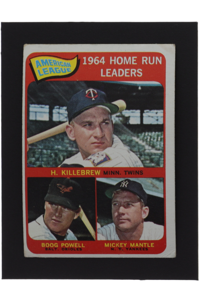 Harmon Killebrew / Mickey Mantle / Boog Powell 1965 Topps #3 AL Home ...