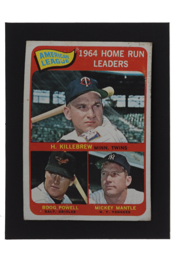 Harmon Killebrew / Mickey Mantle / Boog Powell 1965 Topps #3 AL Home ...
