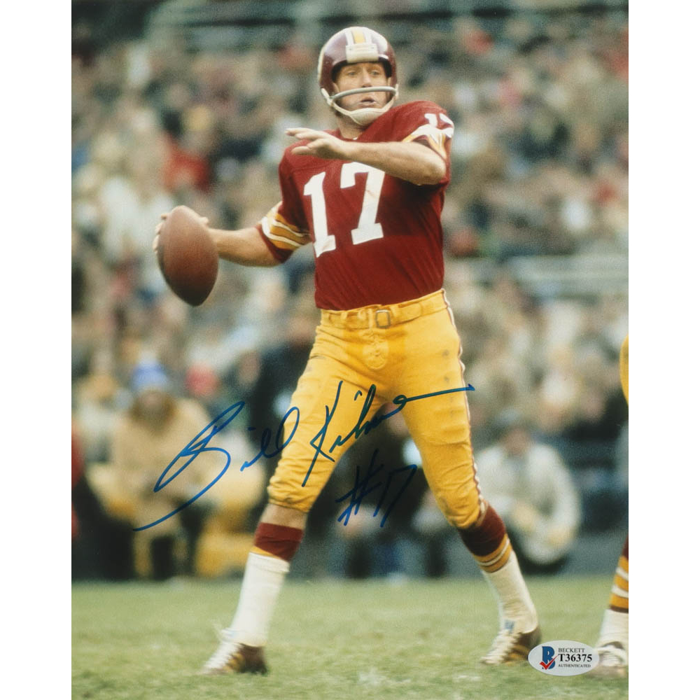 Billy Kilmer Signed Redskins 8x10 Photo (Beckett) | Pristine Auction