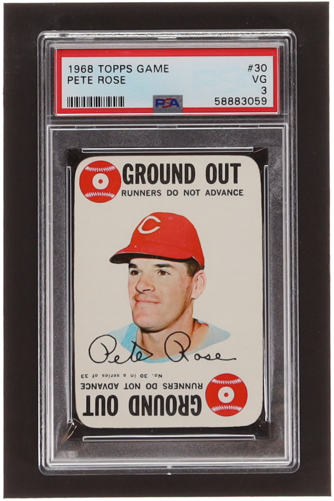 Pete Rose 1968 Topps Game #30 (PSA 3) | Pristine Auction